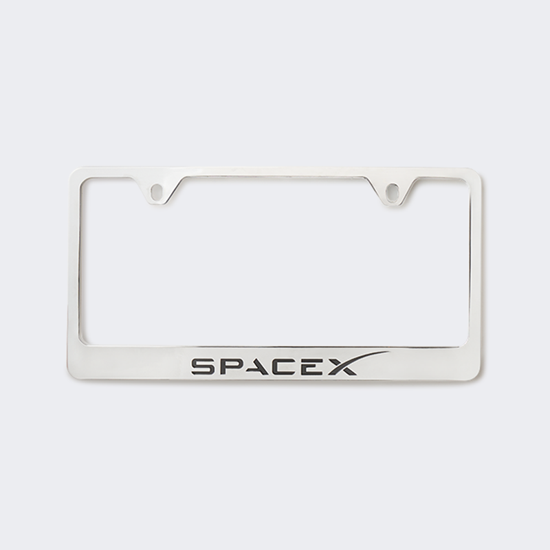SPACEX LICENSE PLATE FRAME – SpaceX Store