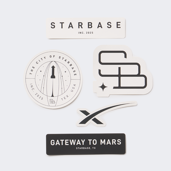 Starbase City Sticker Pack – SpaceX Store