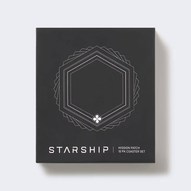 STARSHIP MISSION PATCH COASTER SET – SpaceX Store