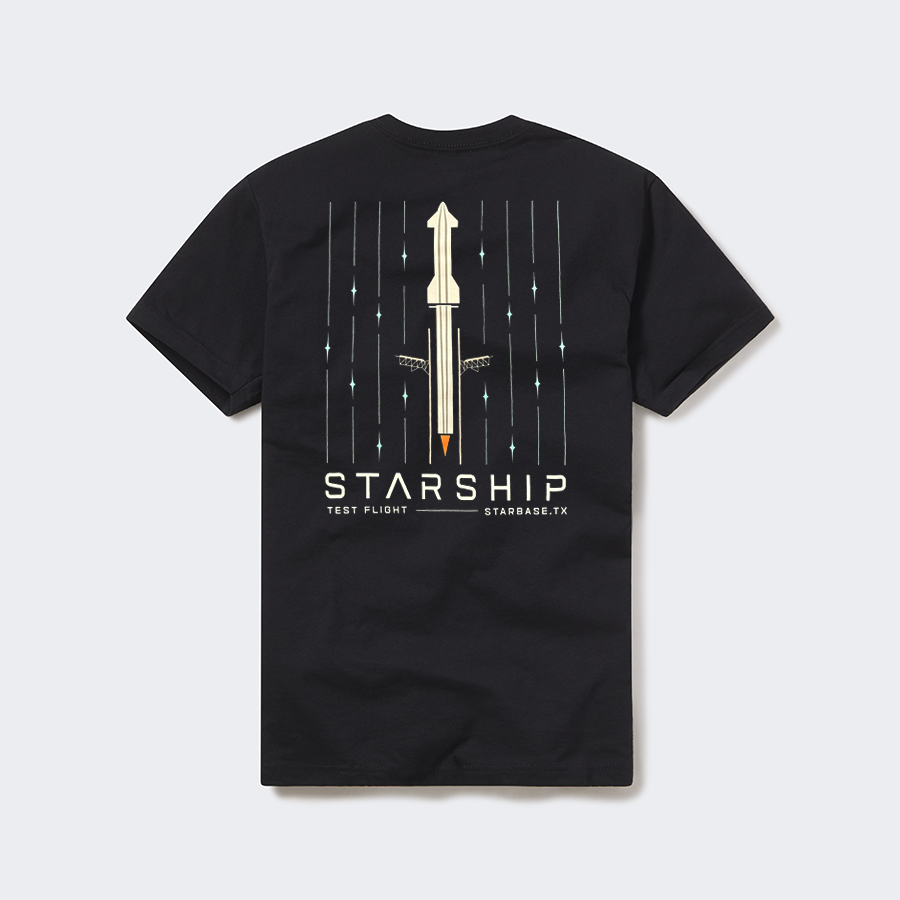 Unisex Starship Test Flight T-Shirt – SpaceX Store