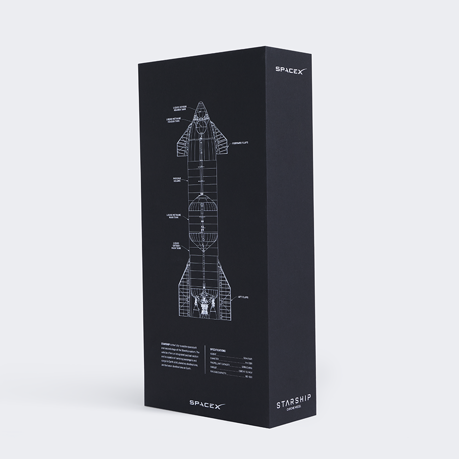 STARSHIP CHROME MODEL – SpaceX Store